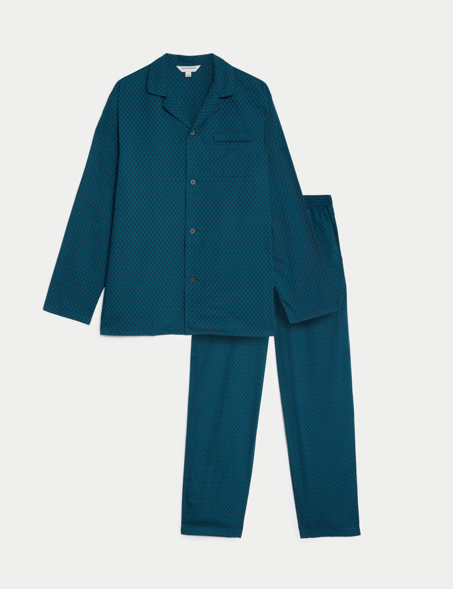 Cotton Rich Monogram Print Pyjama Set