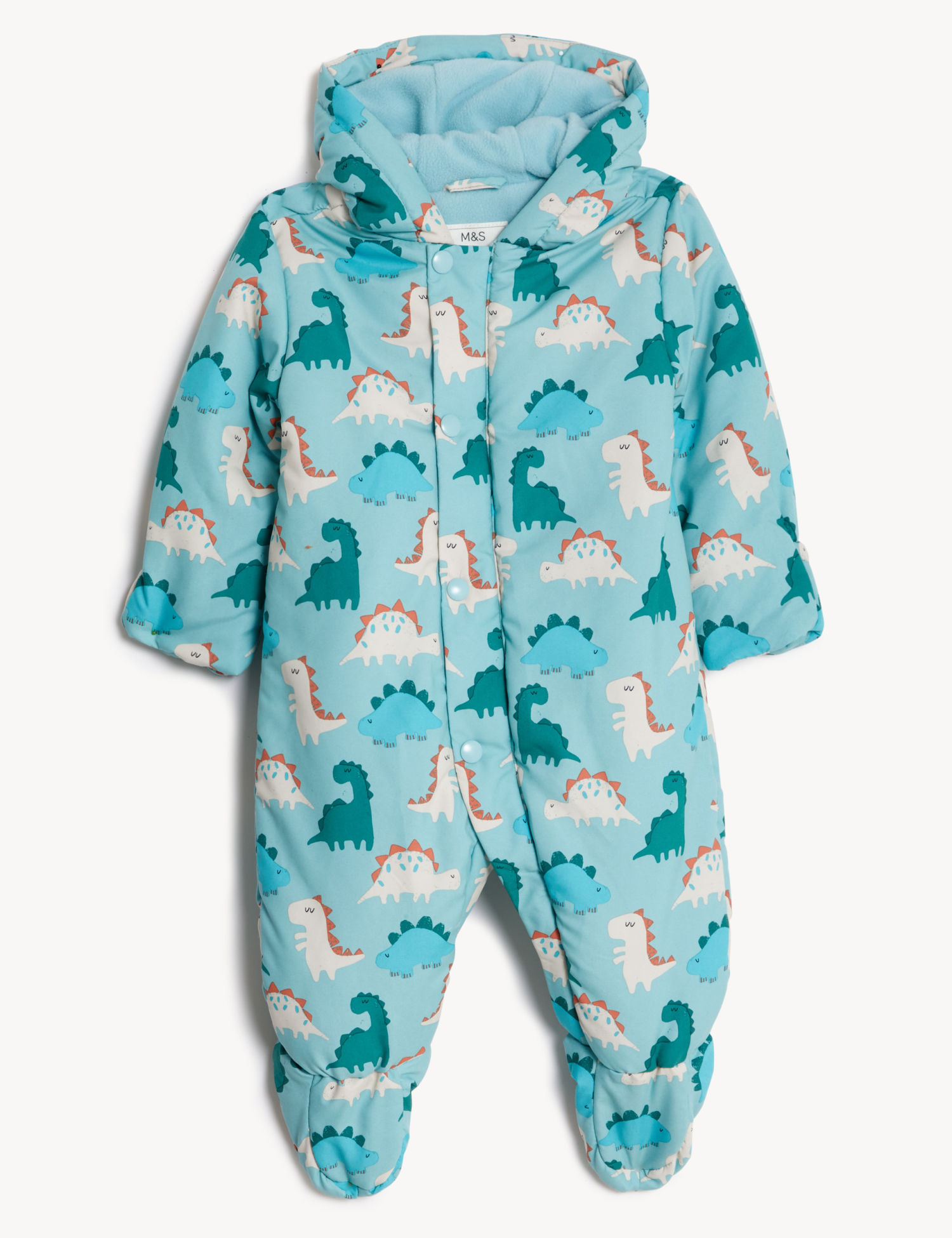 Hooded Dinosaur Print Snowsuit (0-3 Yrs)